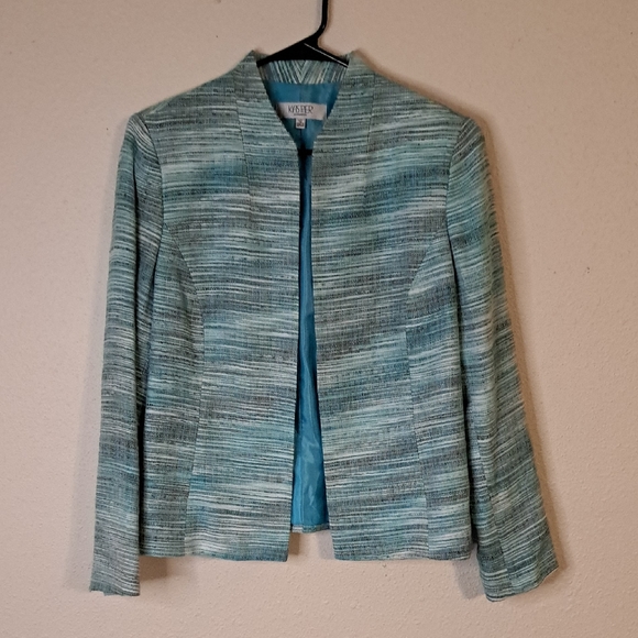 Kasper | Jackets & Coats | Kasper Womens Blue Jacket Size 2 | Poshmark